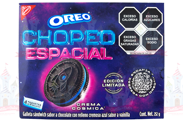 GALLETA OREO CHOPEO ESPACIAL 12/4/6PZA (252 GRS) – EL CASTILLO DEL DULCE