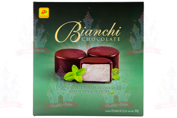 BOMBON CHOCOLATE MENTA 20/50 PZA DE LA ROSA – EL CASTILLO DEL DULCE
