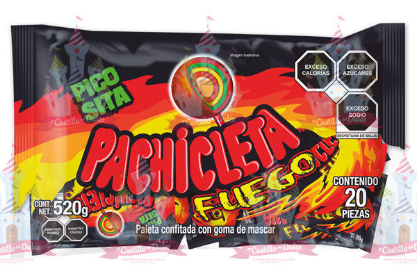 PACHICLETA FUEGO BOLSA 9/20 PZ LUCKY GUMMIS – EL CASTILLO DEL DULCE