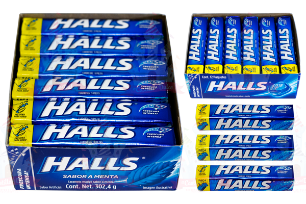 HALLS MENTA NVA PRESENTACION 30/12 PZA ADAMS – EL CASTILLO DEL DULCE