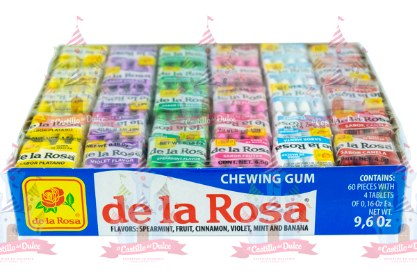 CHICLE 4 PAST. 40/60 LA ROSA – EL CASTILLO DEL DULCE