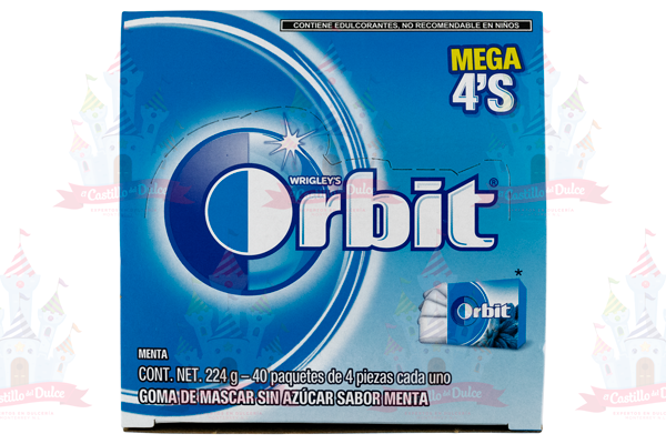 CHICLE 4P ORBIT MENTA 24/40 WRIGLEYS – EL CASTILLO DEL DULCE