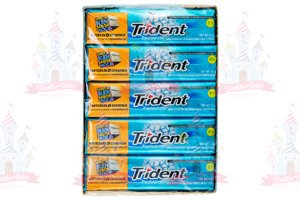 TRIDENT T/A 5S FRESHMINT 48/20 PZA ADAMS – EL CASTILLO DEL DULCE