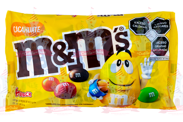 CHOC. M&M AMARILLO 24/6 CACAHUATE – EL CASTILLO DEL DULCE