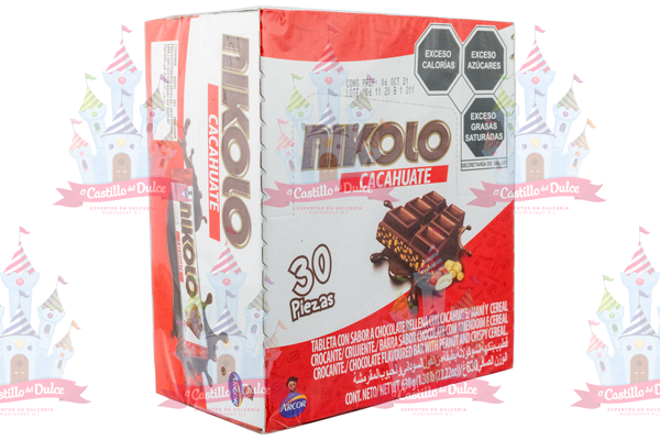 NIKOLO CHOCOLATE 16/30 21GRS MED – EL CASTILLO DEL DULCE
