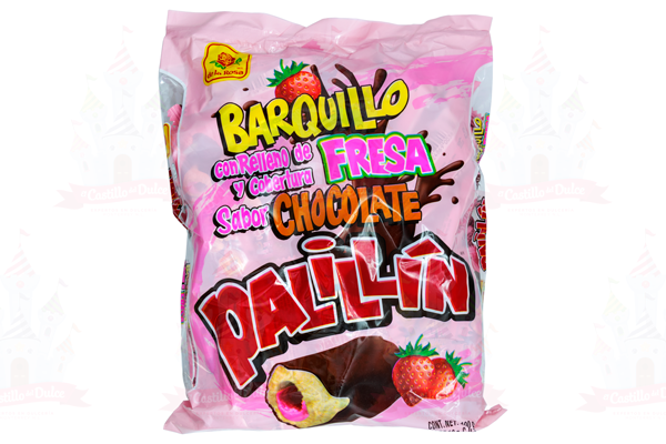 BARQUILLO PALILLIN FRESA 16/40 LA ROSA – EL CASTILLO DEL DULCE
