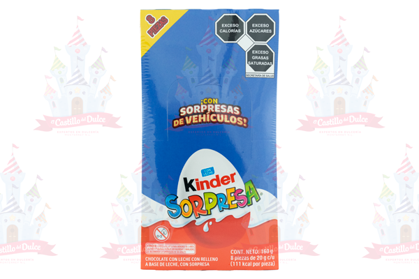 KINDER SORPRESA CHICO NINO 12/8 PZA – EL CASTILLO DEL DULCE