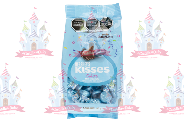 KISS FIESTA AZUL LECHE 6/190 GR – EL CASTILLO DEL DULCE