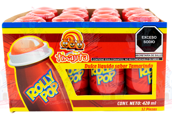 ROLLY POP TAMARINDO 24/12 TINAJITA – EL CASTILLO DEL DULCE