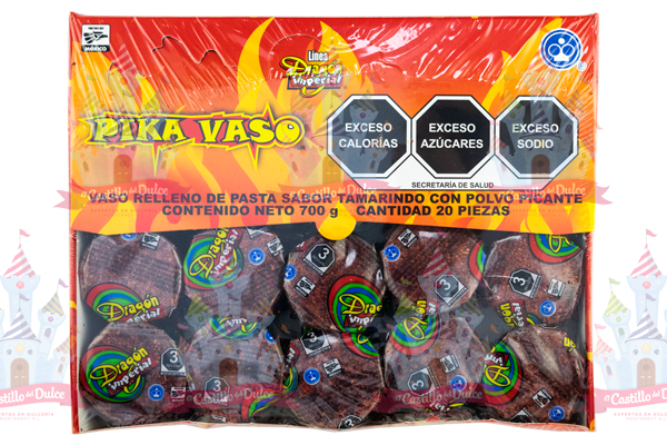 PIKA VASO DRAGON C/CHILE 20/20 IMPERIAL – EL CASTILLO DEL DULCE