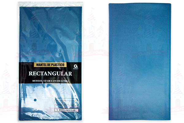 MANTEL RECT. AZUL REY 6/1 AMSCAN – EL CASTILLO DEL DULCE