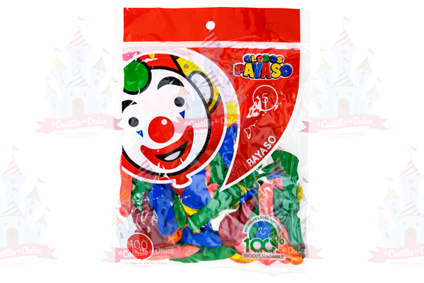 GLOBO PAYASO #5 100/100 PZS – EL CASTILLO DEL DULCE