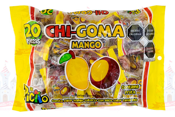 CHI GOMA MANGO 20/20 PZA PICAO – EL CASTILLO DEL DULCE
