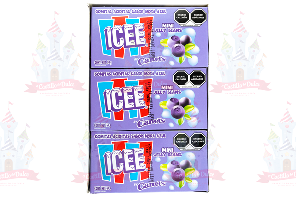 Mini Jelly Icee Mora Azul 24 9 Pza Canels El Castillo Del Dulce