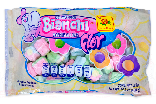 BOMBON BIANCHI FLOR 15/400 GRS LA ROSA – EL CASTILLO DEL DULCE