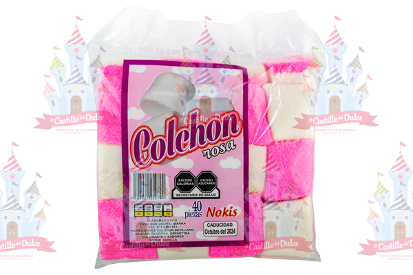 BOMBON COLCHON ROSA 30/40 PZA NOKIS – EL CASTILLO DEL DULCE