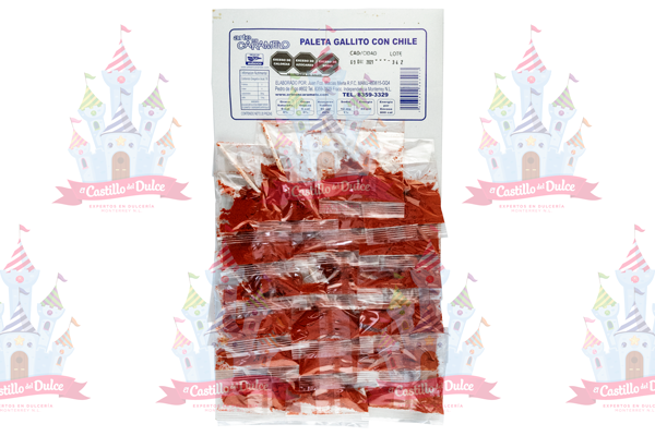 PALETA GALLITO C/CHILE 30/20 MACIAS – EL CASTILLO DEL DULCE