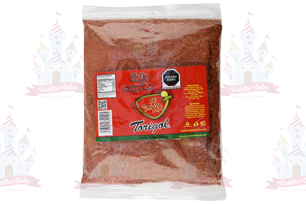 CHILE EN POLVO 30/500 GRS. TORITO – EL CASTILLO DEL DULCE