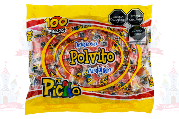 POLVITO ACIDULADO 36/100 PZA PICAO – EL CASTILLO DEL DULCE